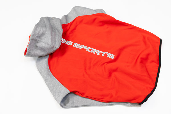 GSP PXL Scuba Neck TT Fleece Hoodie - Red – GS Sports